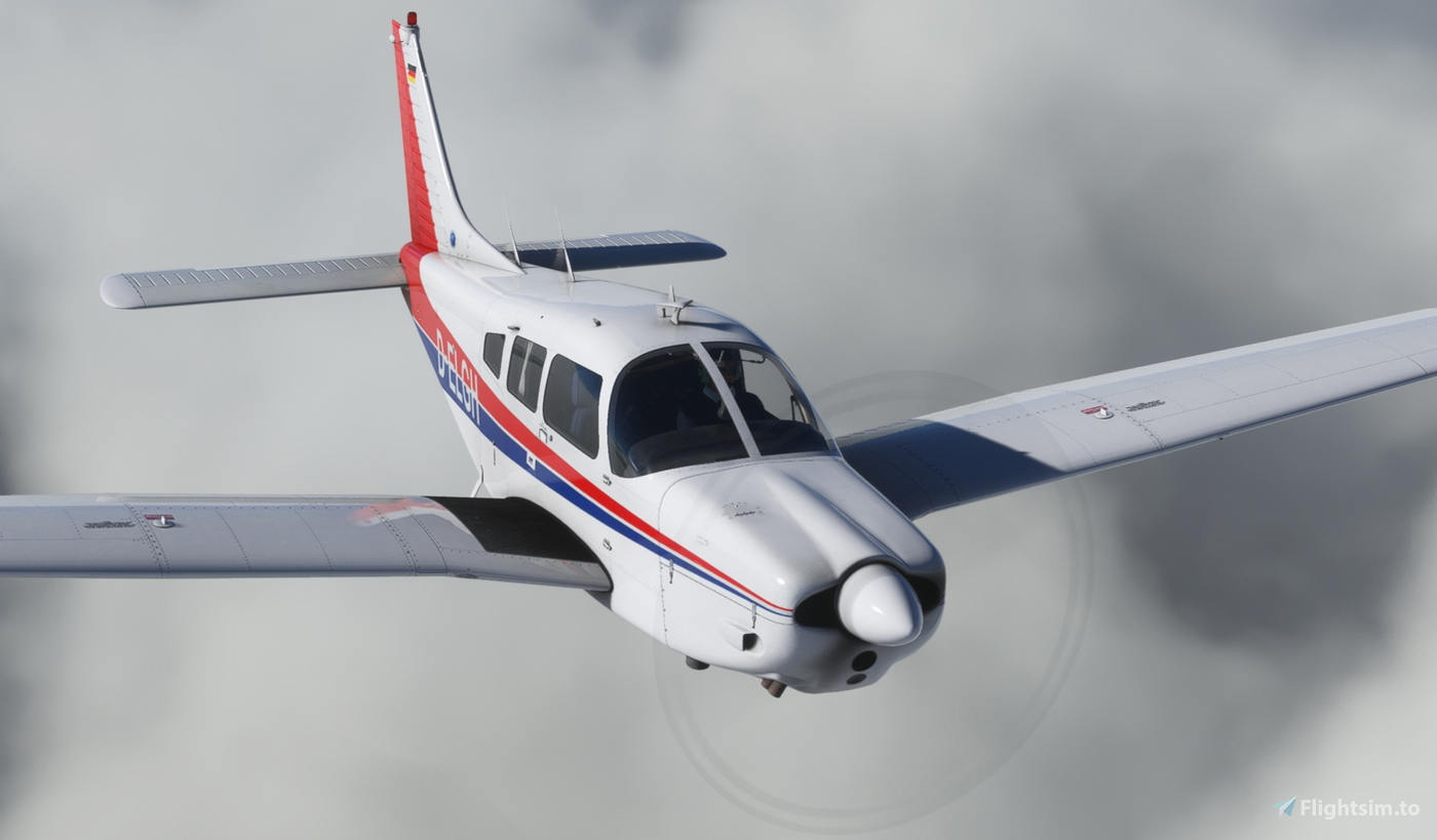 Piper PA-28R Arrow III D-ELGH for Microsoft Flight Simulator | MSFS
