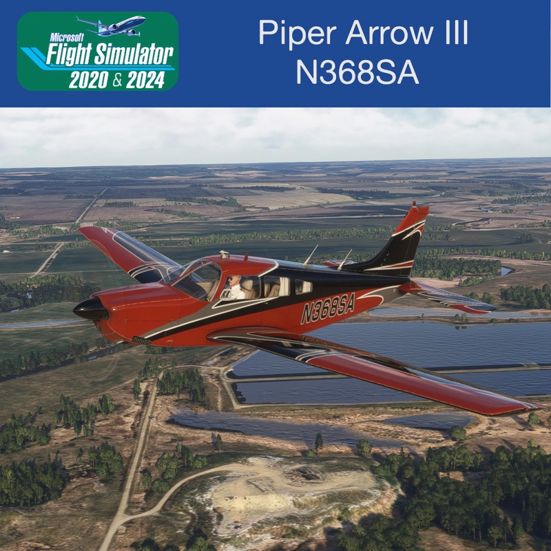 Piper PA28 Arrow III N368SA for Microsoft Flight Simulator | MSFS