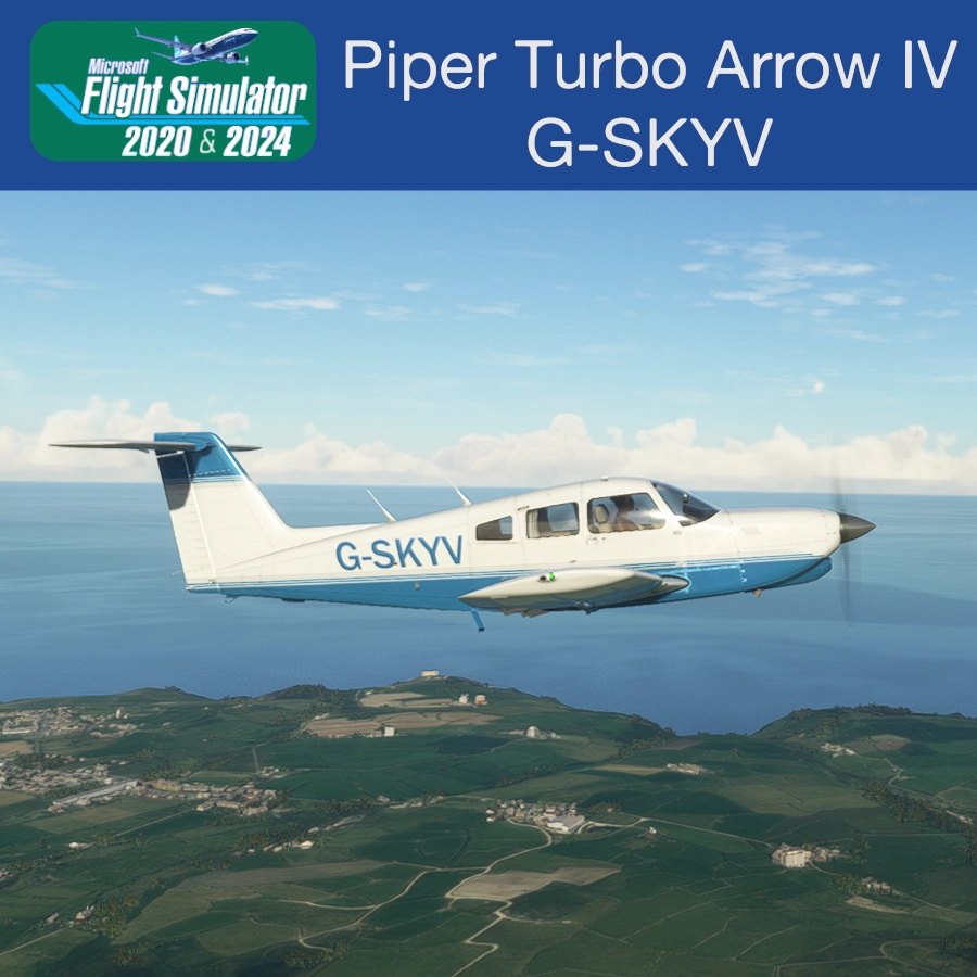 Piper Turbo Arrow IV G-SKYV for Microsoft Flight Simulator | MSFS