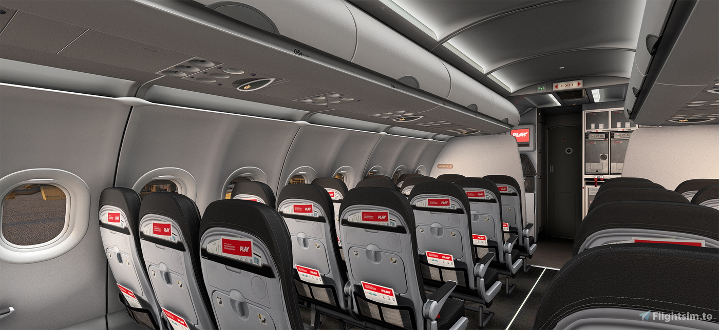 PLAY FLEET PACKAGE for Fenix A321-CFM-SL Fuselage/Cabin 8k for Microsoft Flight Simulator | MSFS