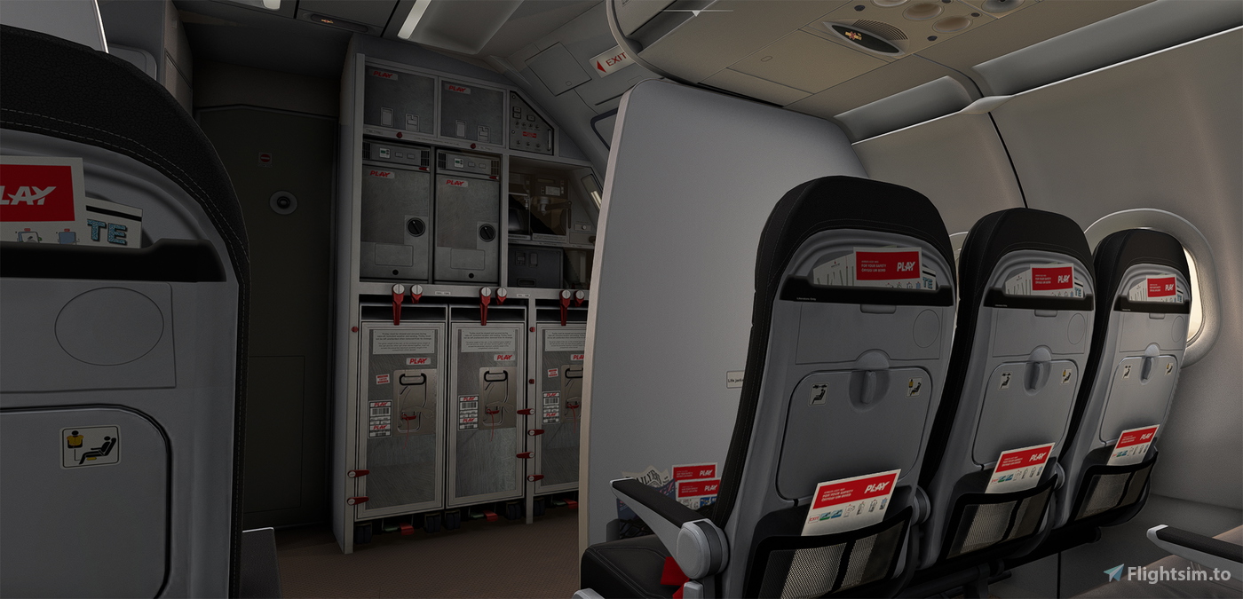 PLAY FLEET PACKAGE for Fenix A321-CFM-SL Fuselage/Cabin 8k for Microsoft Flight Simulator | MSFS