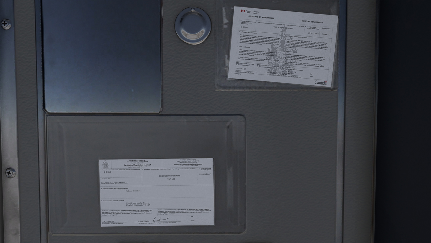 PMDG 737-600 w/ cabin Nolinor Aviation (C-GNLQ) 对于 Microsoft Flight ...