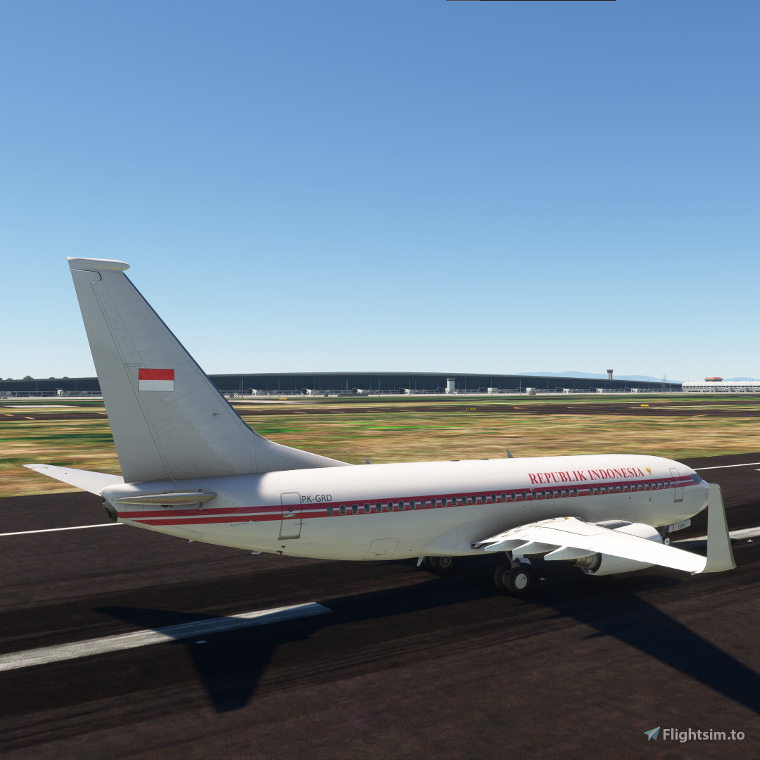 PMDG 737-700 BBJ Prabowo Subianto (Republik Indonesia) PK-GRD 2024 for Microsoft Flight ...