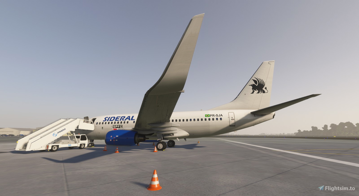 PMDG 737-700 BW PR-SJA - Sideral Linhas Aereas - São Paulo Futebol ...