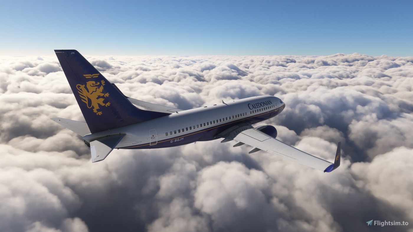 PMDG 737-700 w/ cabin Caledonian Airways (G-BGJH) for Microsoft Flight ...