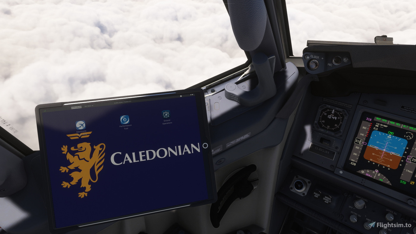 PMDG 737-700 w/ cabin Caledonian Airways (G-BGJH) for Microsoft Flight ...