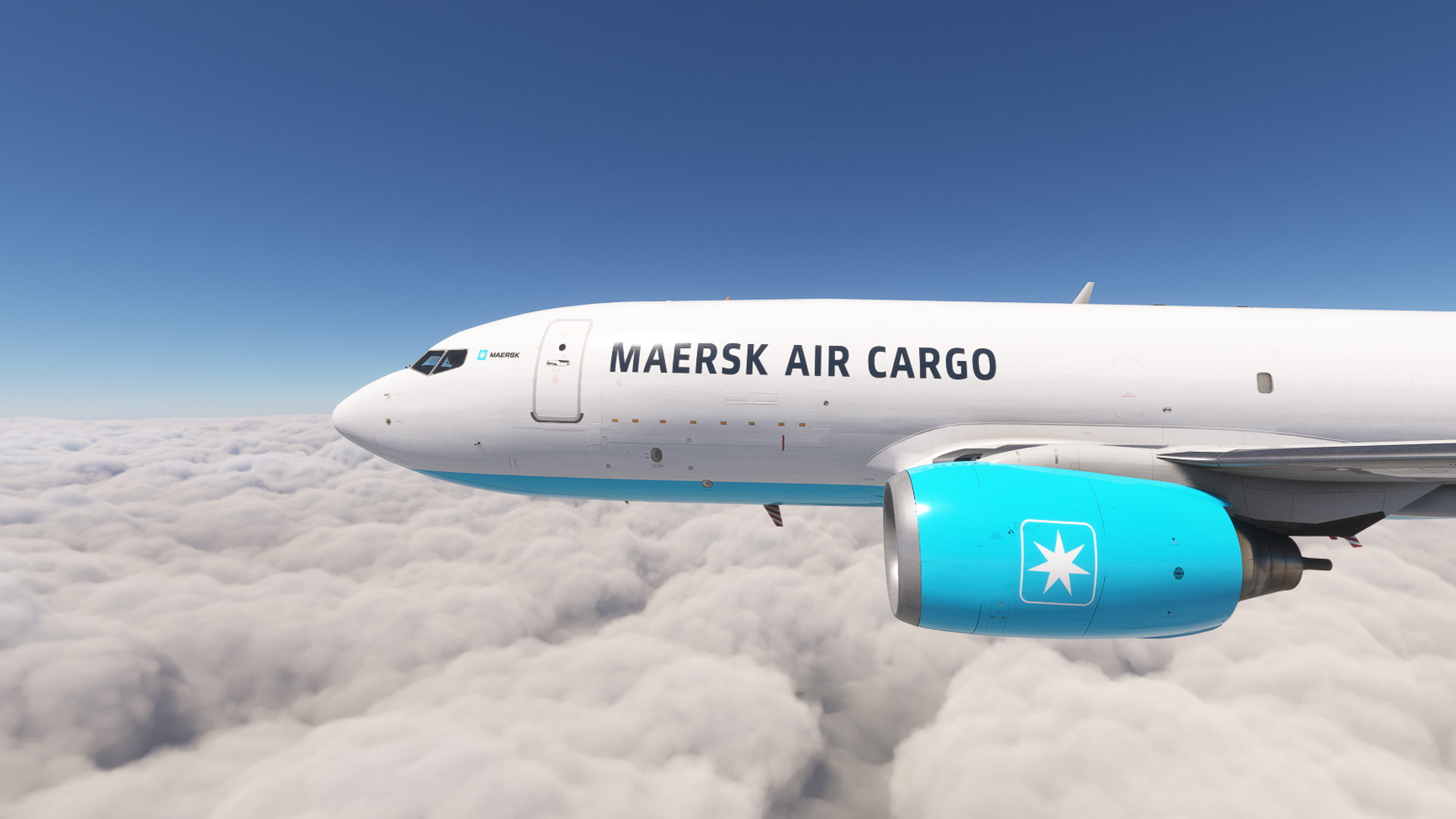 PMDG 737-700BDSF w/ cargo Maersk Air Cargo (OY-SYA) - MSFS Add-on ...