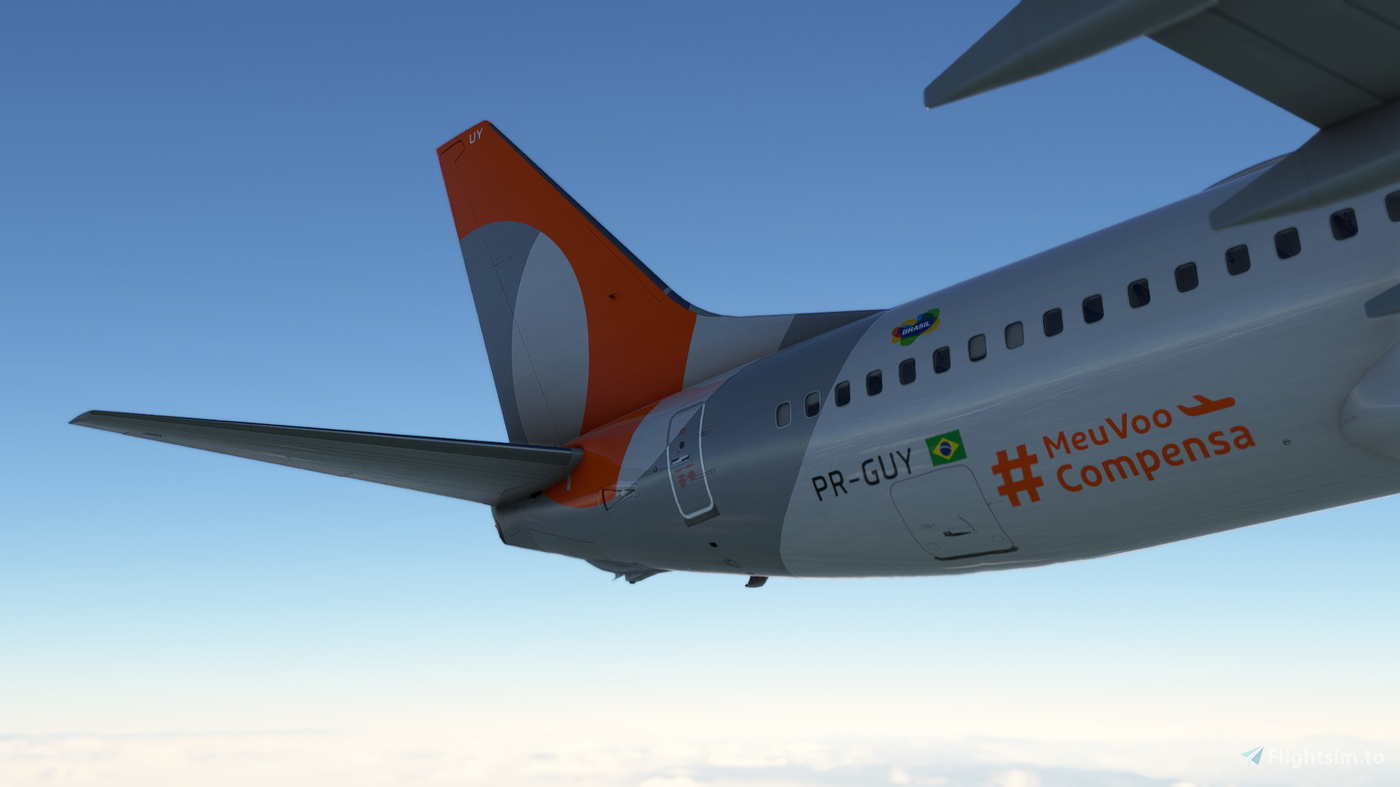 PMDG 737-800 - GOL Linhas Aereas PR-GUY - "#MeuVooCompensa" (w/ cabin ...