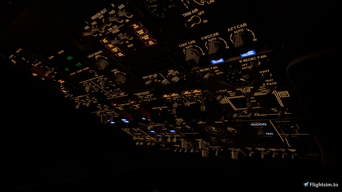 PMDG 737 ambient lighting for the virtual cockpit. All models. dla ...
