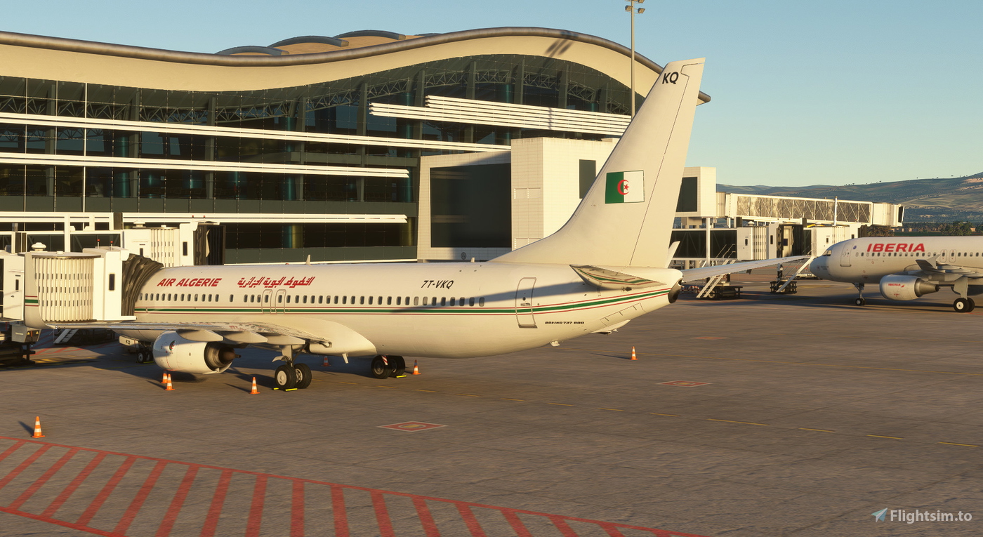 PMDG 737-800 Air Algerie (7T-VKQ - GLAM) for Microsoft Flight Simulator ...