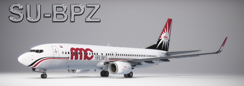 PMDG 737-800 AMC Airlines SU-BPZ 对于 Microsoft Flight Simulator | MSFS