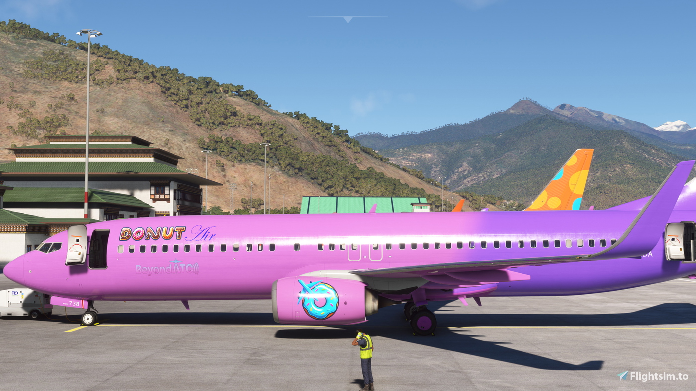 PMDG 737-800 Donut Air Livery for Microsoft Flight Simulator | MSFS