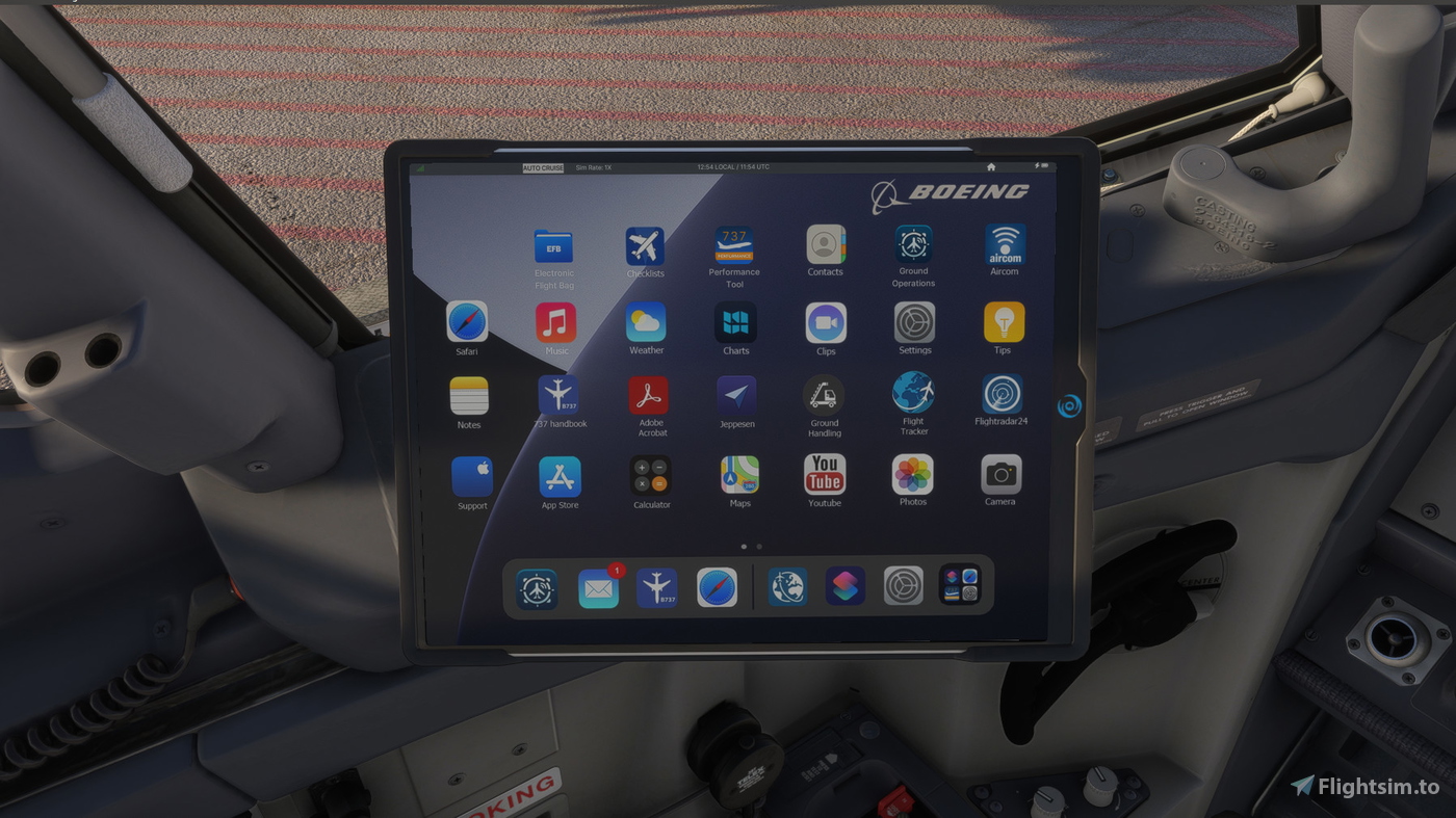 PMDG 737-6/7/8/900 EFB/UFT custom Boeing/IPAD wallpaper and app icons VER2 for Microsoft Flight ...