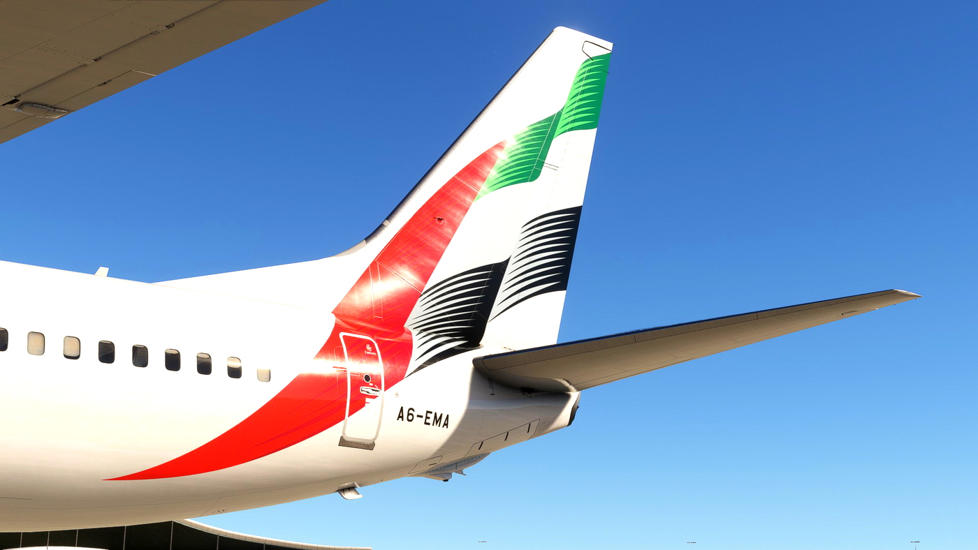 PMDG 737-800 Emirates A6-EMA (fictional) のために Microsoft Flight ...