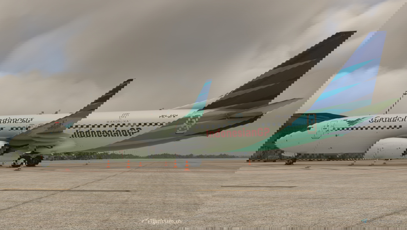 PMDG 737-800 Garuda Indonesia ("Indonesian GP" c/s) PK-GFW のために Microsoft Flight Simulator | MSFS