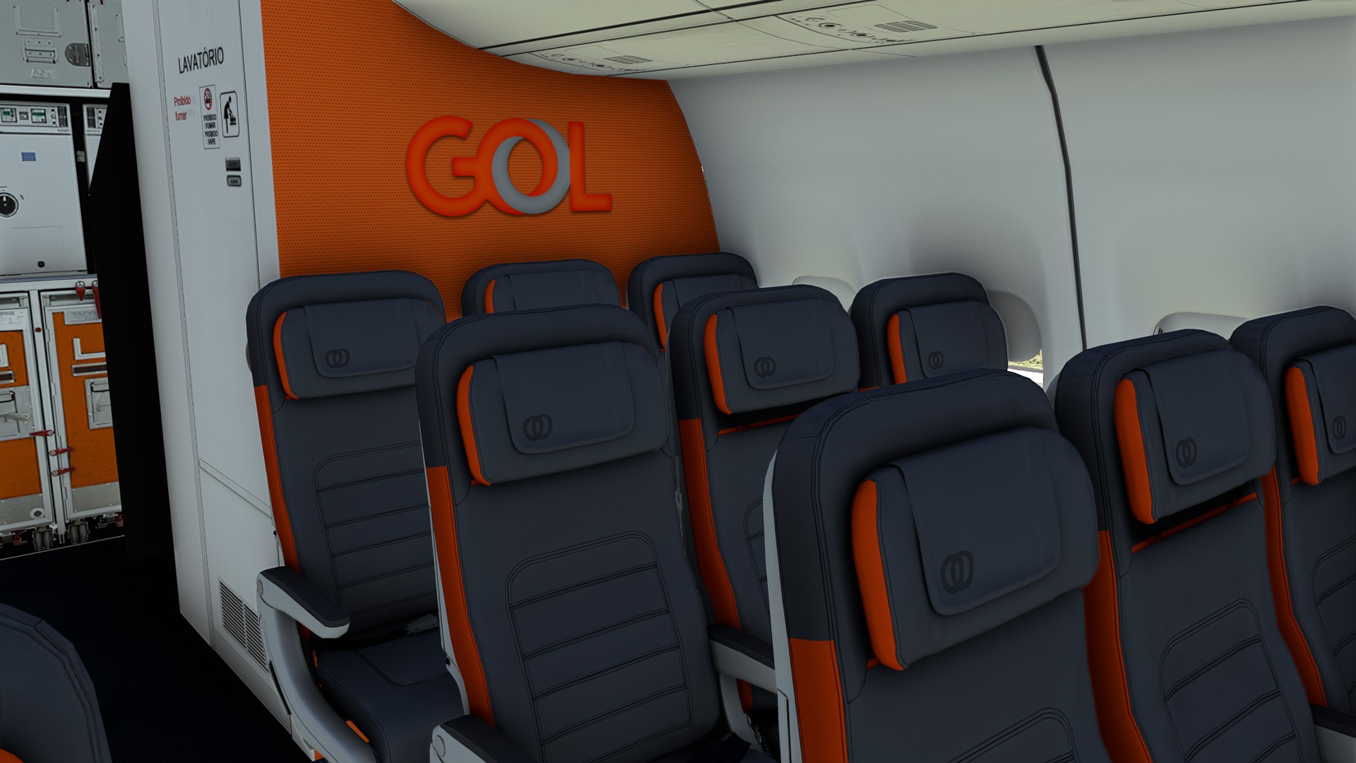 PMDG 737-800 - GOL Linhas Aereas PR-GUK - Voa Canarinho (w/ cabin ...