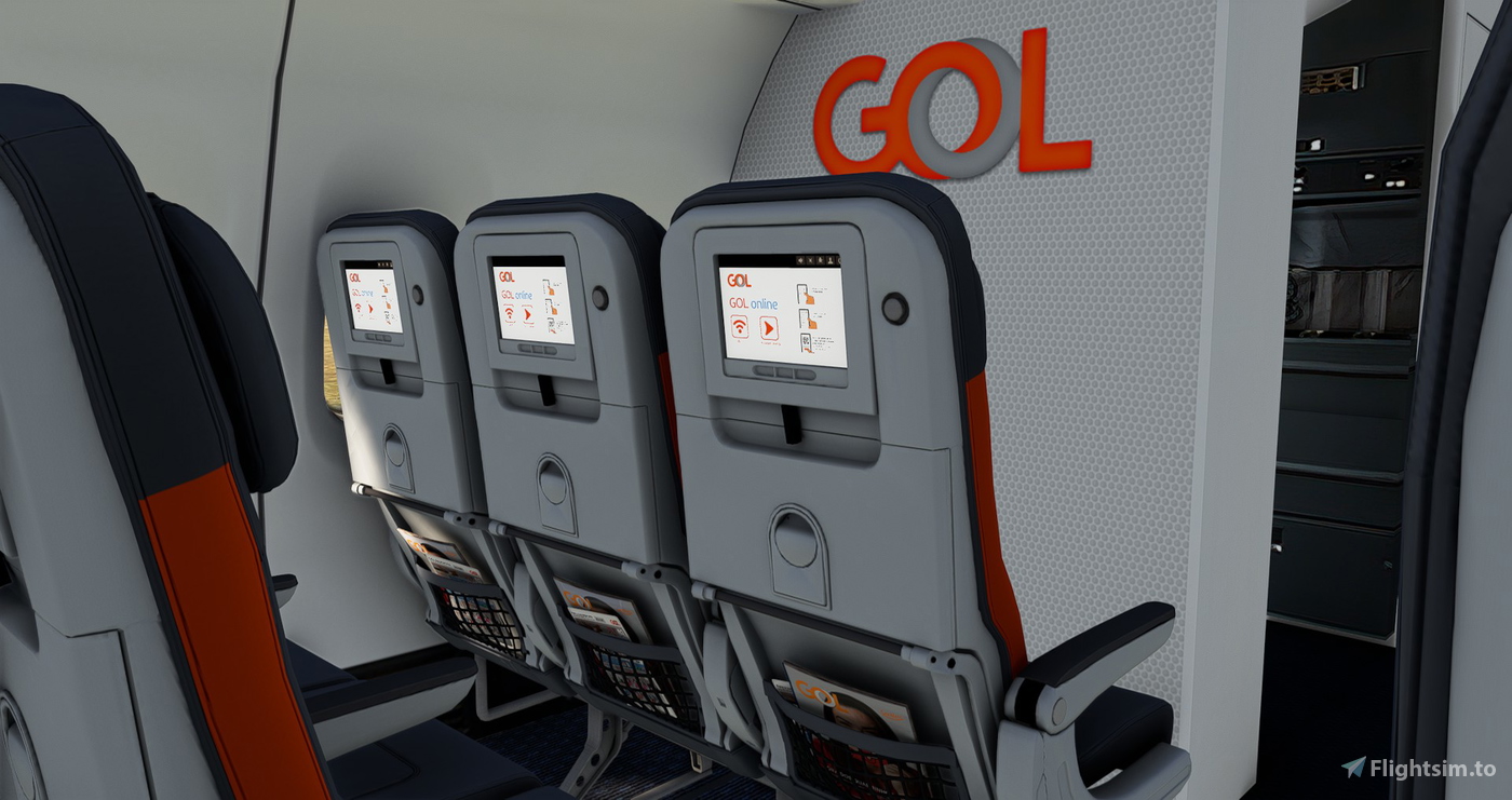 PMDG 737-800 - GOL Linhas Aereas PR-GUL OC (w/ cabin) for Microsoft Flight Simulator | MSFS