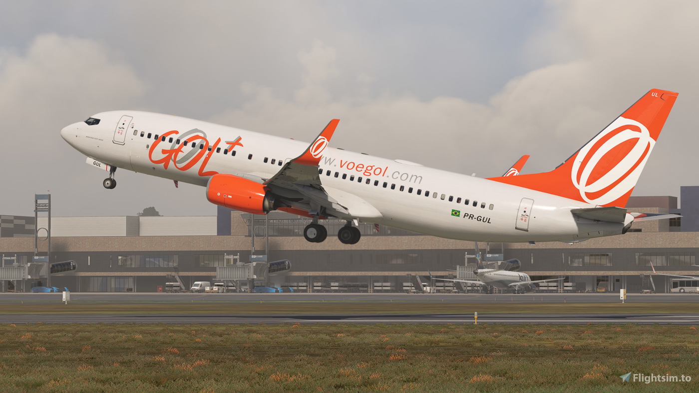 PMDG 737-800 - GOL Linhas Aereas PR-GUL OC (w/ cabin) for Microsoft Flight Simulator | MSFS