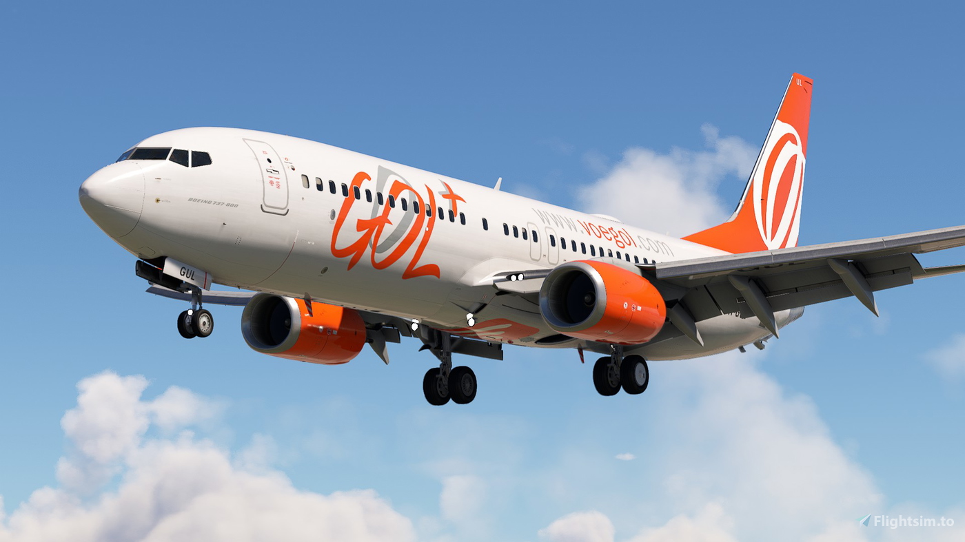 PMDG 737-800 - GOL Linhas Aereas PR-GUL OC (w/ cabin) for Microsoft Flight Simulator | MSFS
