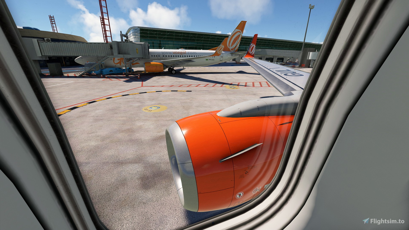 PMDG 737-800 - GOL Linhas Aereas PR-GUL OC (w/ cabin) for Microsoft Flight Simulator | MSFS