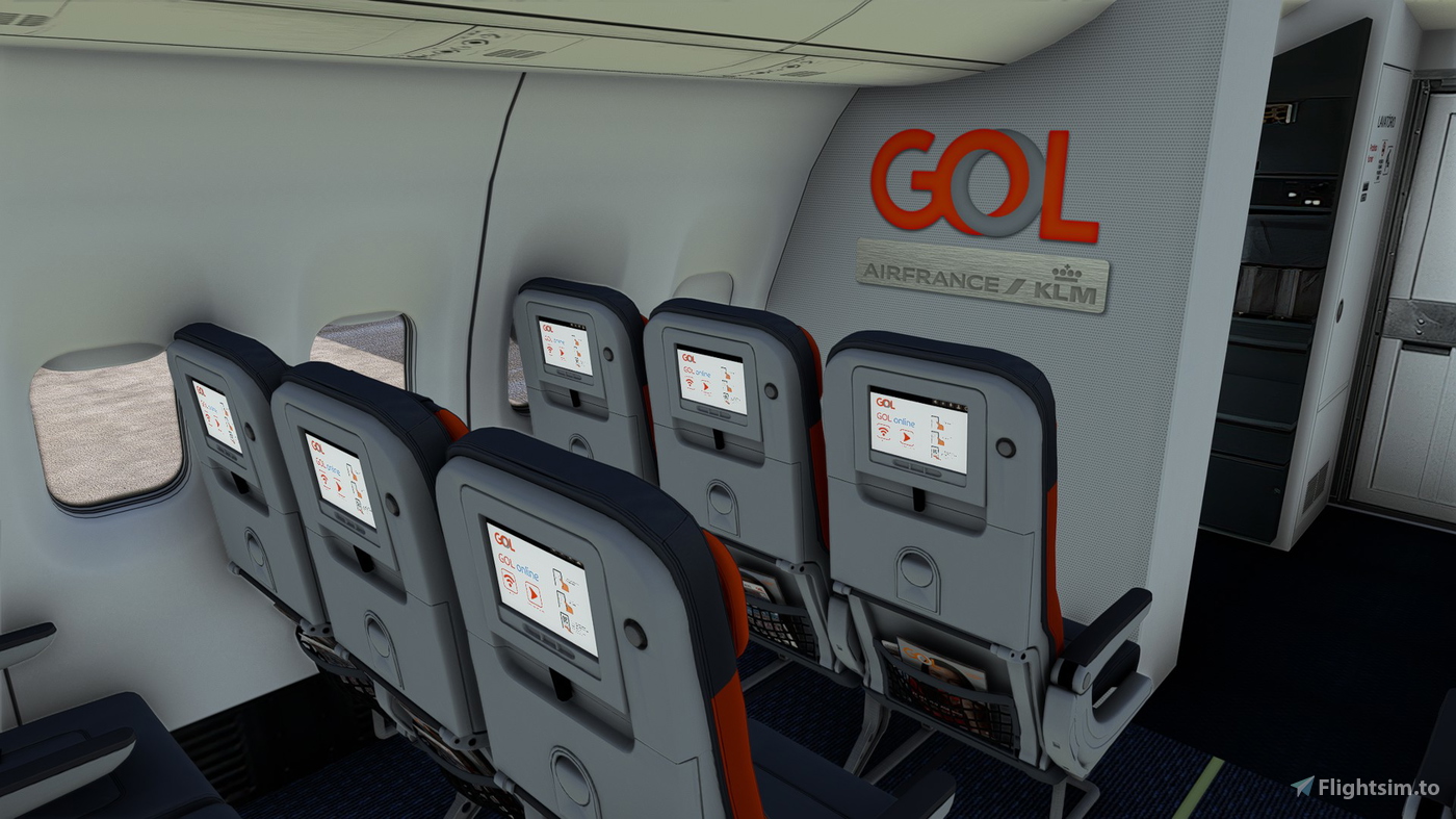 PMDG 737-800 - GOL Linhas Aereas PR-GUL OC (w/ cabin) for Microsoft Flight Simulator | MSFS