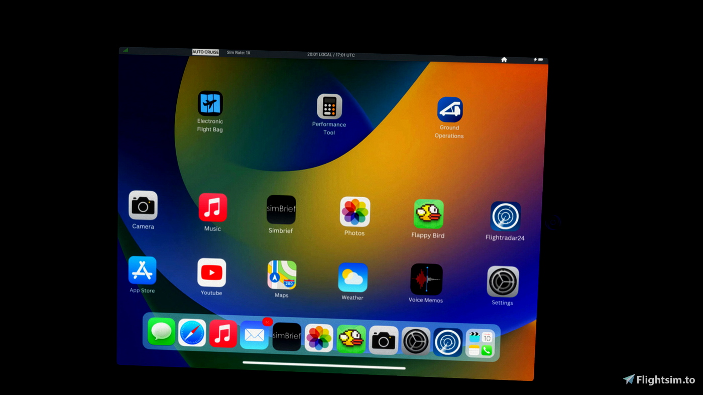 PMDG 737-800 IOS Flight Tablet Wallpaper Pack for MFS 2020 for ...
