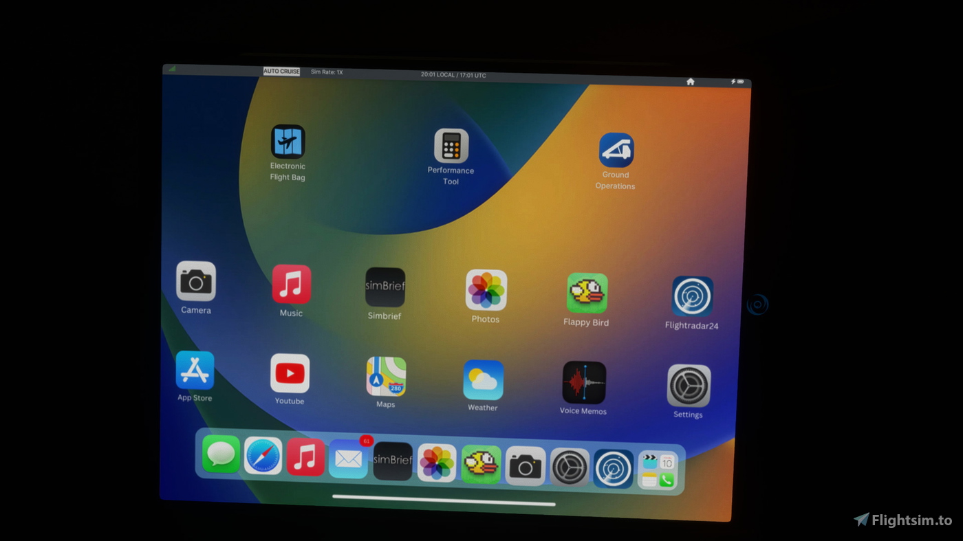 PMDG 737-800 IOS Flight Tablet Wallpaper Pack for MFS 2020 for ...