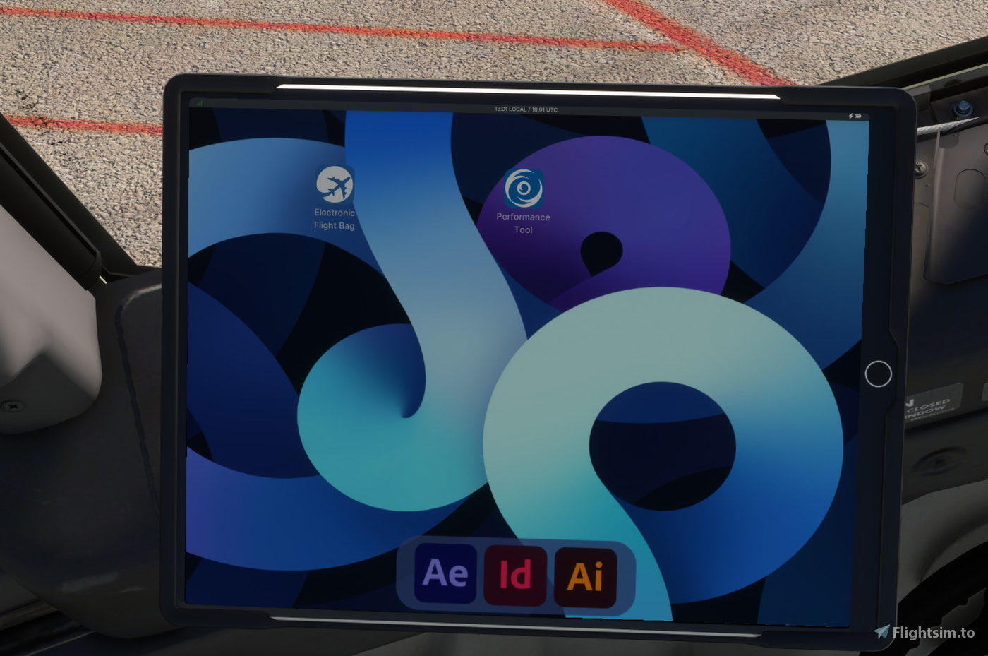 PMDG 737-800 iPad Wallpaper for Microsoft Flight Simulator | MSFS