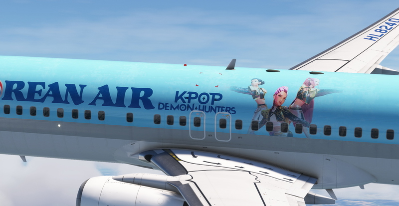 PMDG 737-800 Korean Air k pop demon hunters for Microsoft Flight ...