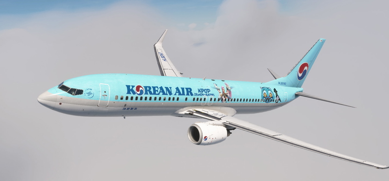 PMDG 737-800 Korean Air k pop demon hunters for Microsoft Flight ...