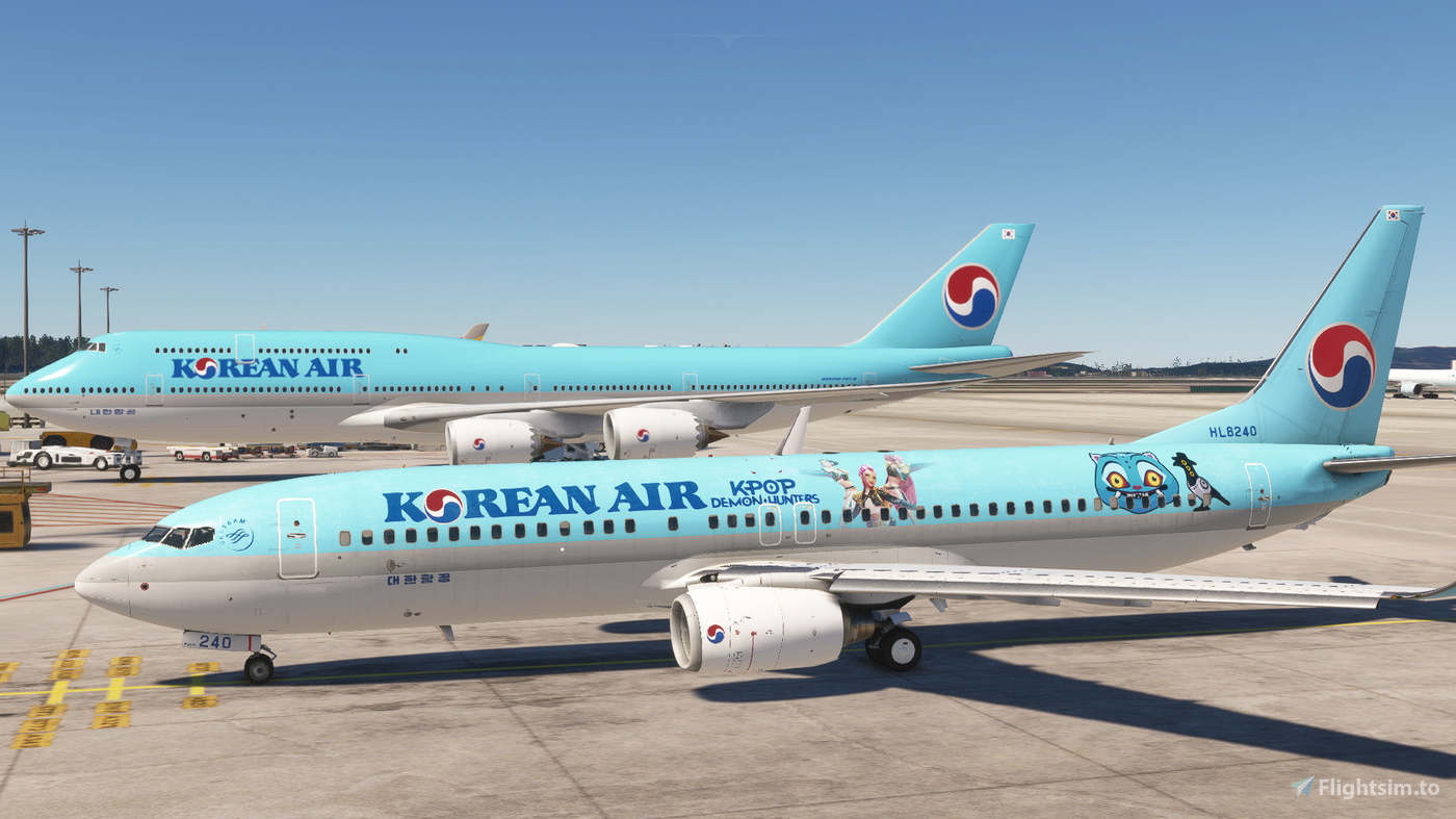 PMDG 737-800 Korean Air k pop demon hunters para Microsoft Flight ...