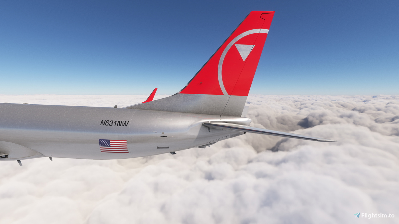 PMDG 737-800 Northwest Airlines Cargo (N613NW) for Microsoft Flight ...