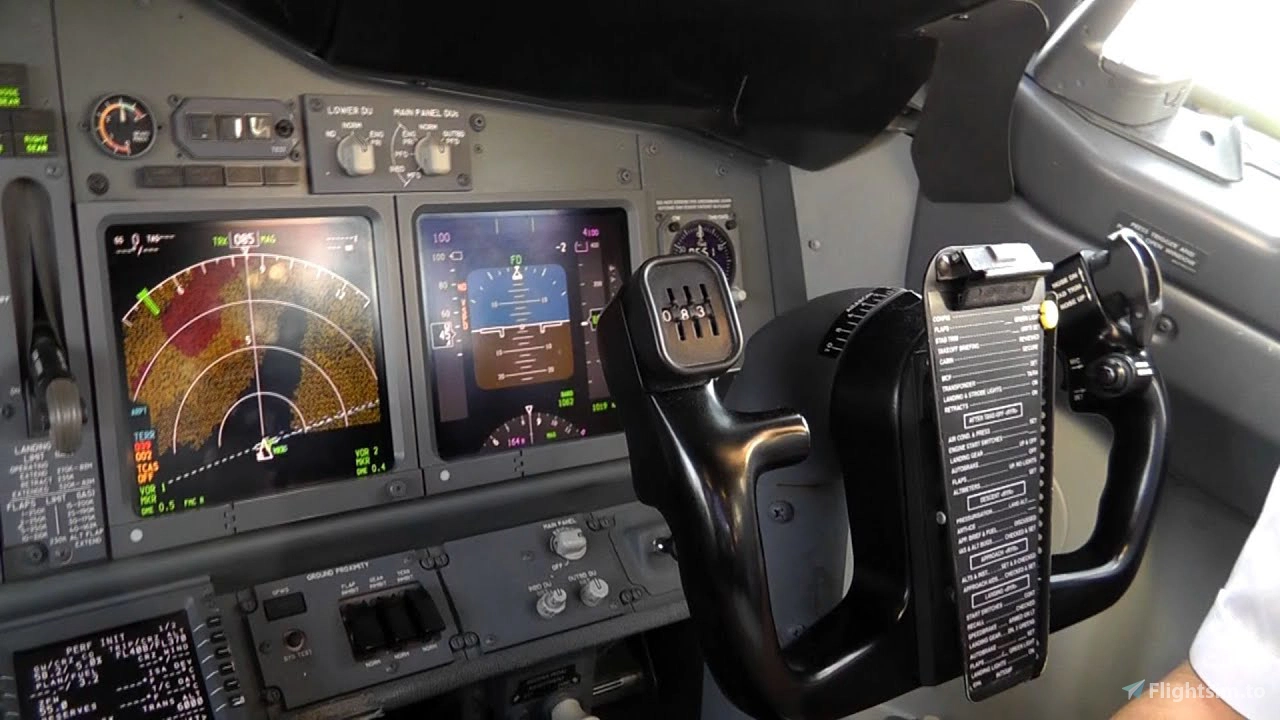 PMDG 737-800 Ryanair yoke checklist pour Microsoft Flight Simulator | MSFS