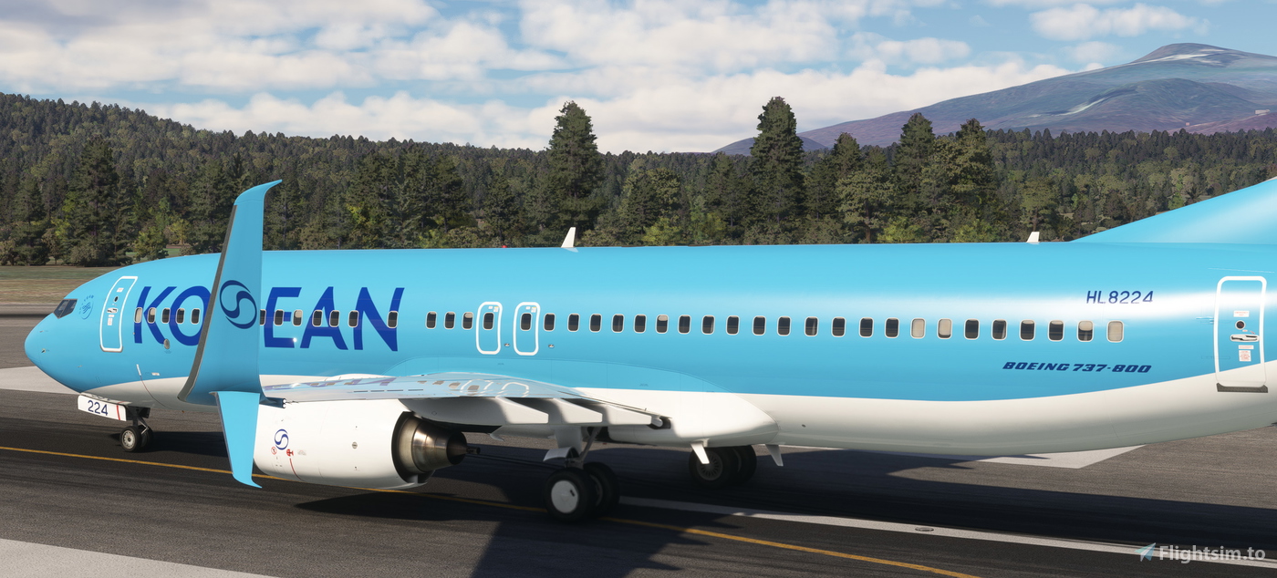 PMDG 737-800 SSW KOREAN AIR New CI (FICTIONAL, HL8224) for Microsoft ...