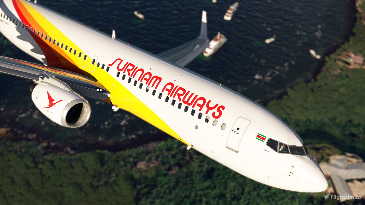 PMDG 737-800 Surinam Airways PZ-TCV per Microsoft Flight Simulator | MSFS