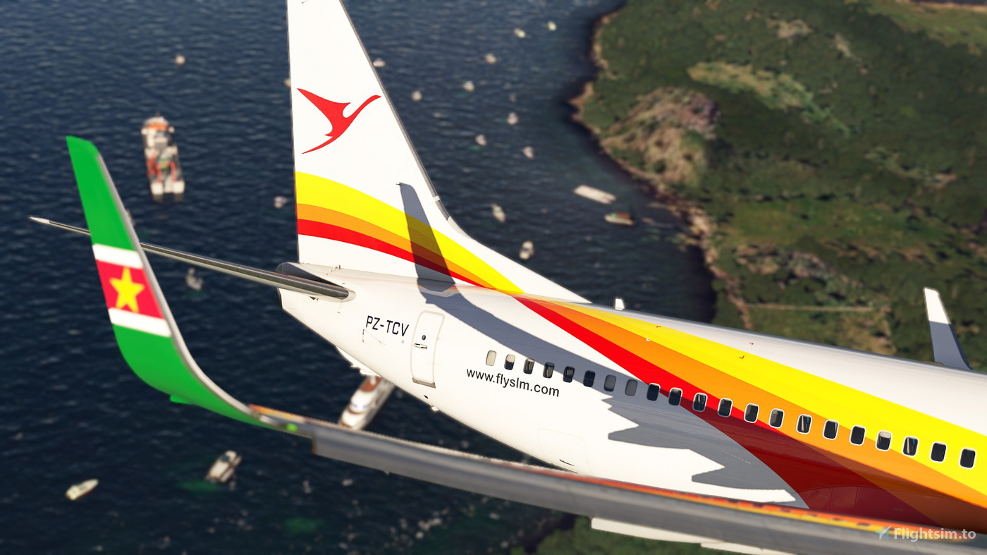 PMDG 737-800 Surinam Airways PZ-TCV für Microsoft Flight Simulator | MSFS