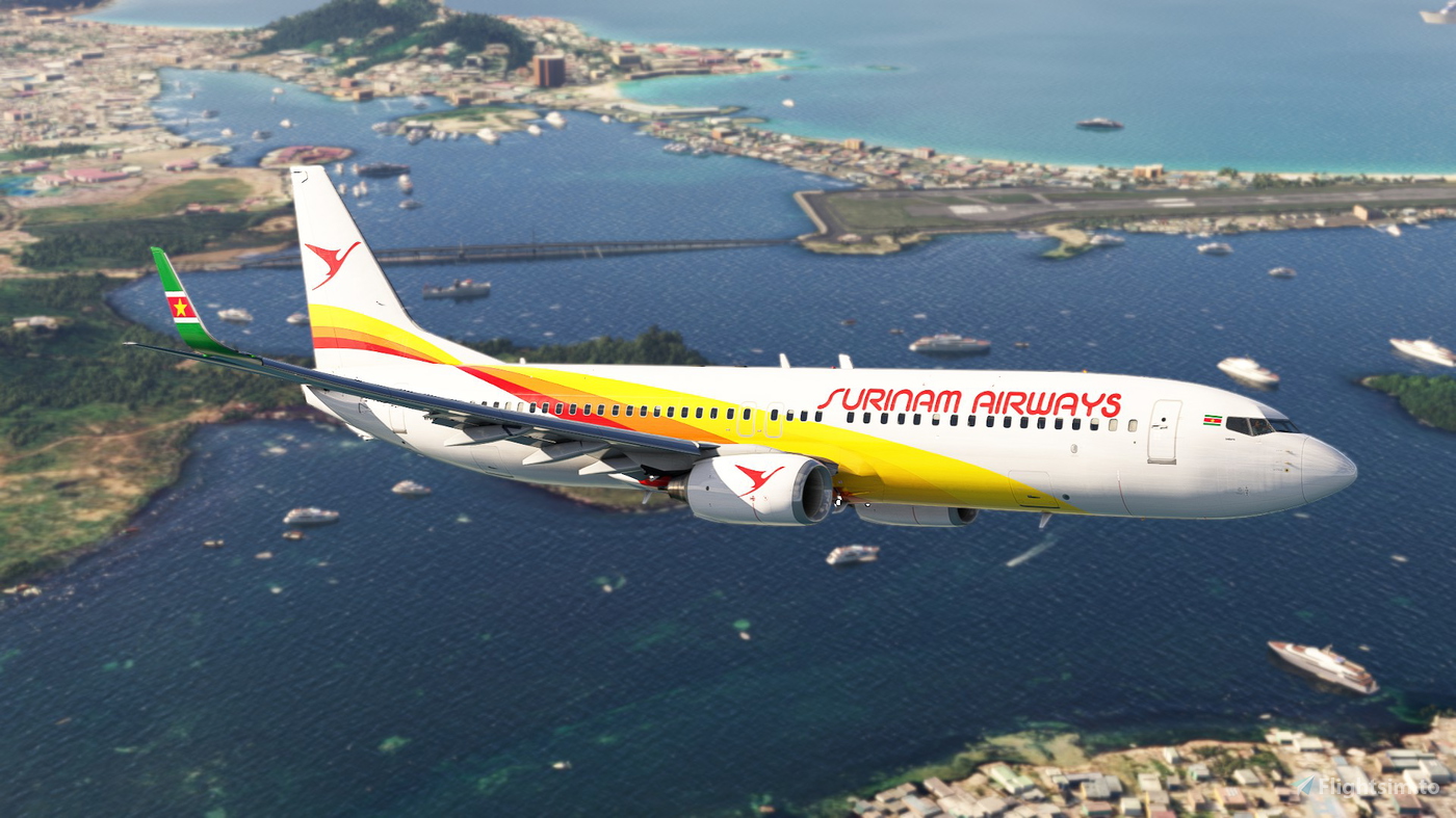 PMDG 737-800 Surinam Airways PZ-TCV для Microsoft Flight Simulator | MSFS