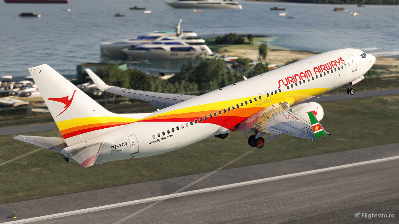 PMDG 737-800 Surinam Airways PZ-TCV for Microsoft Flight Simulator | MSFS