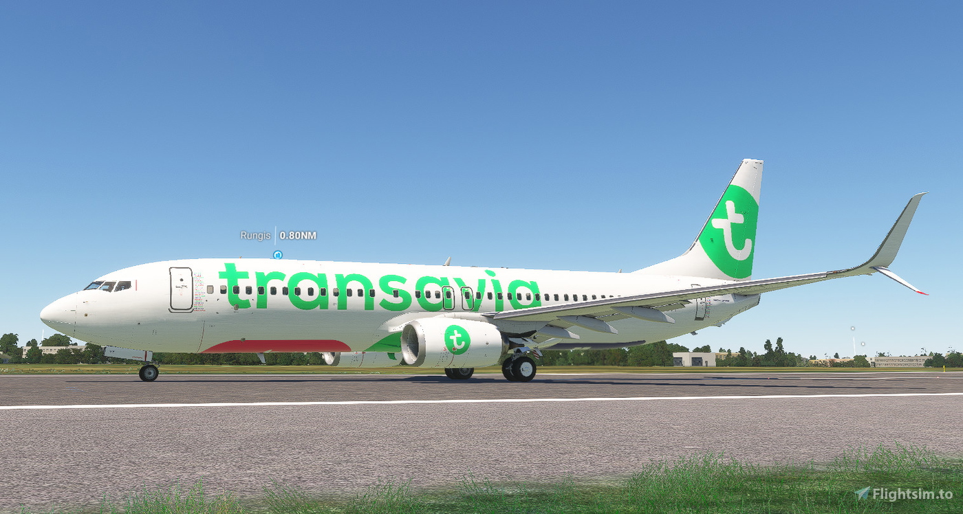[PMDG 737-800] Transavia F-HUYT – 737-800 Split Scrimitar (8K) for ...