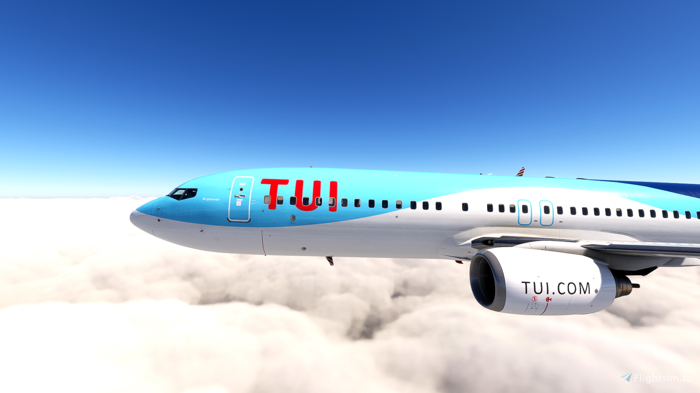 PMDG 737-800 w/ cabin Tui Airlines Belgium complete regular fleet for Microsoft Flight Simulator ...