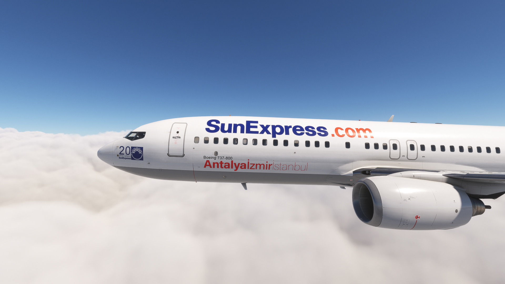 PMDG 737-800 w/ cabin SunExpress - old livery (TC-SNM) - MSFS Add-on ...