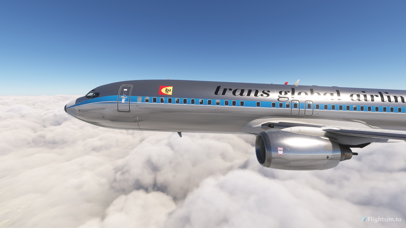 PMDG 737-800 w/ cabin Trans Global Airlines (N324F) for Microsoft ...