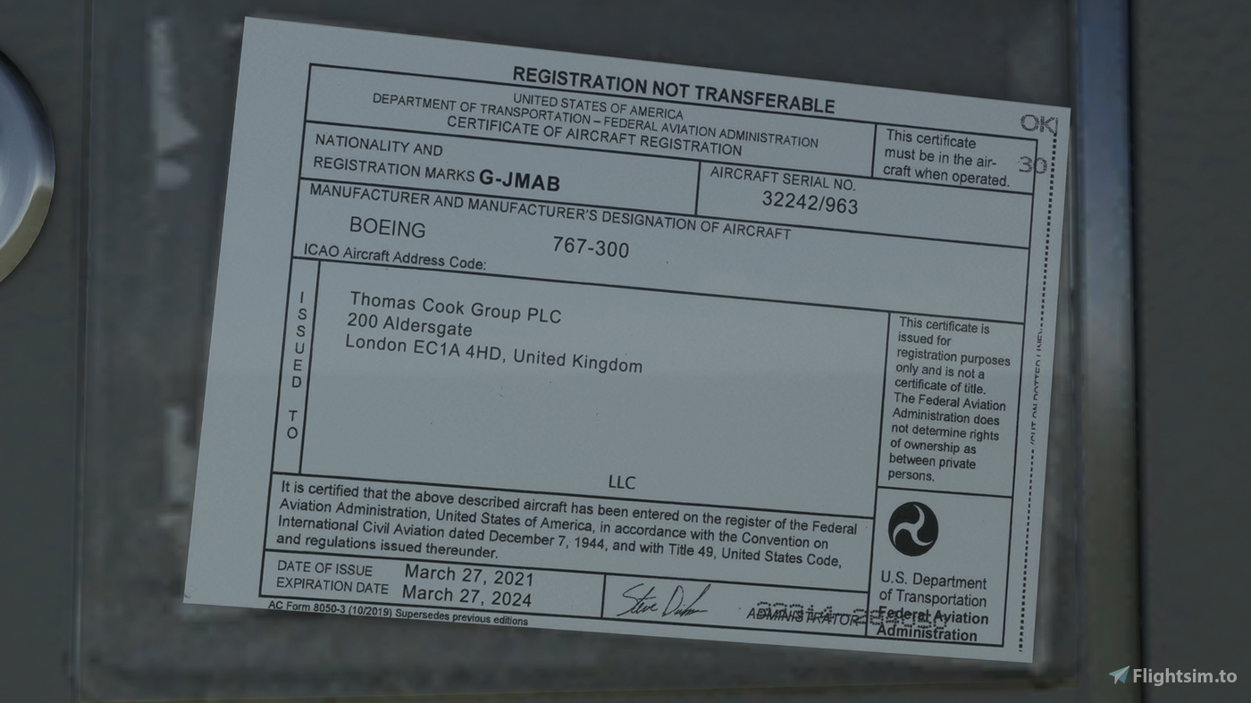 PMDG 737-900(ER) Thomas Cook (G-JMAB) for Microsoft Flight Simulator | MSFS