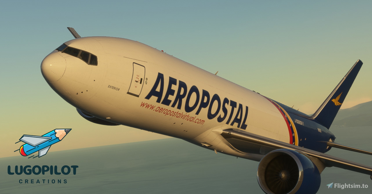 PMDG 777-200 freighter | Aeropostal Alas de Venezuela RA-1515 ...