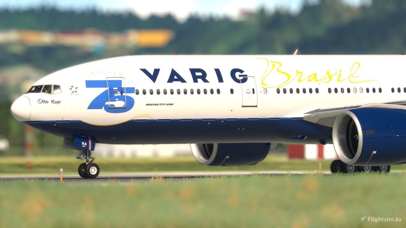 PMDG 777-200 VARIG PP-VRA / PP-VRB PACK NORMAL & 75 Years w/Cabin for ...