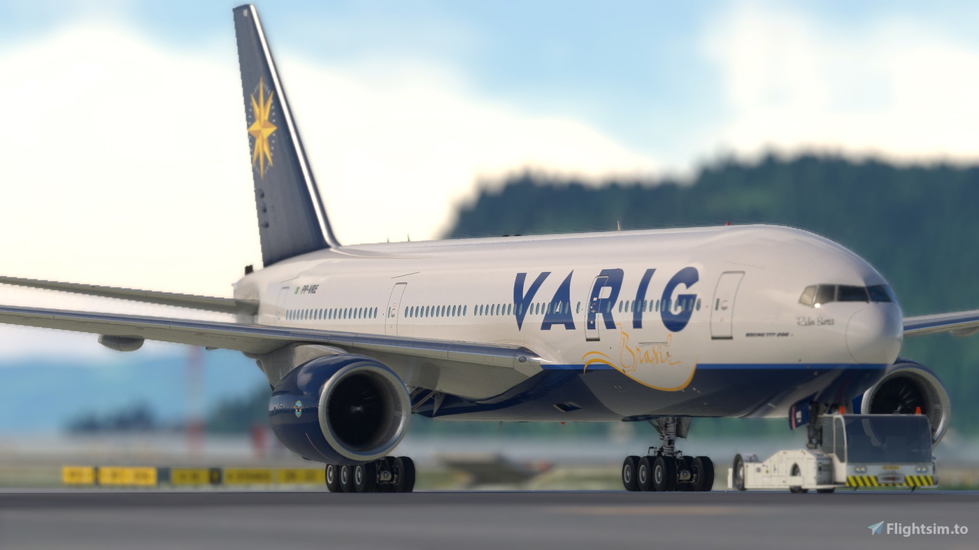 PMDG 777-200 VARIG PP-VRE w/Cabin for Microsoft Flight Simulator | MSFS