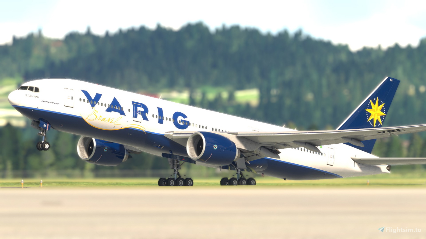 PMDG 777-200 VARIG PP-VRE w/Cabin for Microsoft Flight Simulator | MSFS
