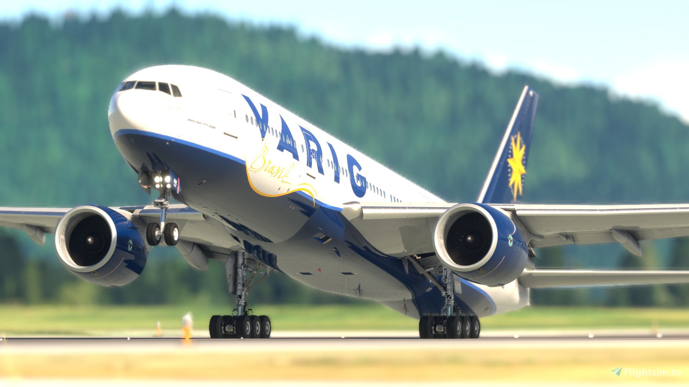 PMDG 777-200 VARIG PP-VRE w/Cabin for Microsoft Flight Simulator | MSFS