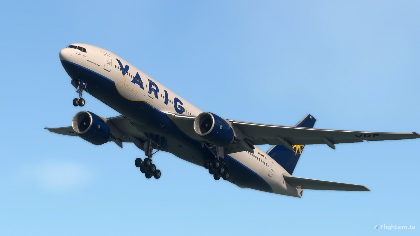 PMDG 777-200 VARIG PP-VRE w/Cabin for Microsoft Flight Simulator | MSFS