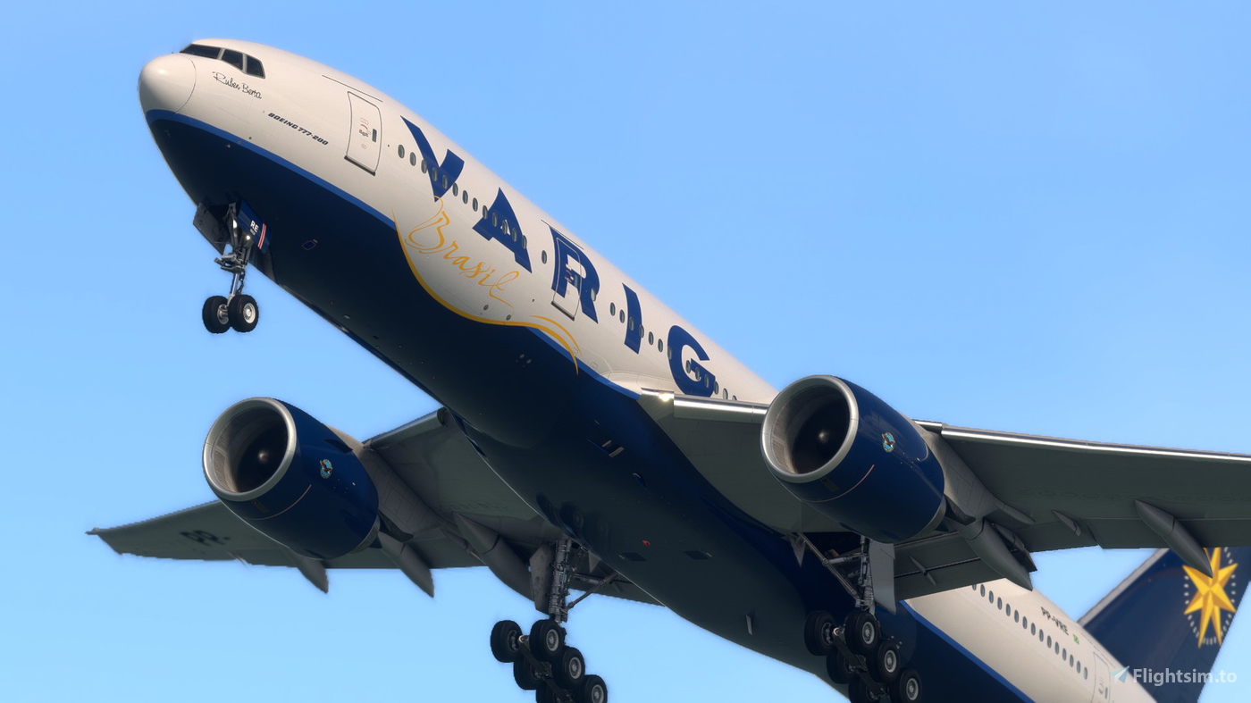 PMDG 777-200 VARIG PP-VRE w/Cabin for Microsoft Flight Simulator | MSFS
